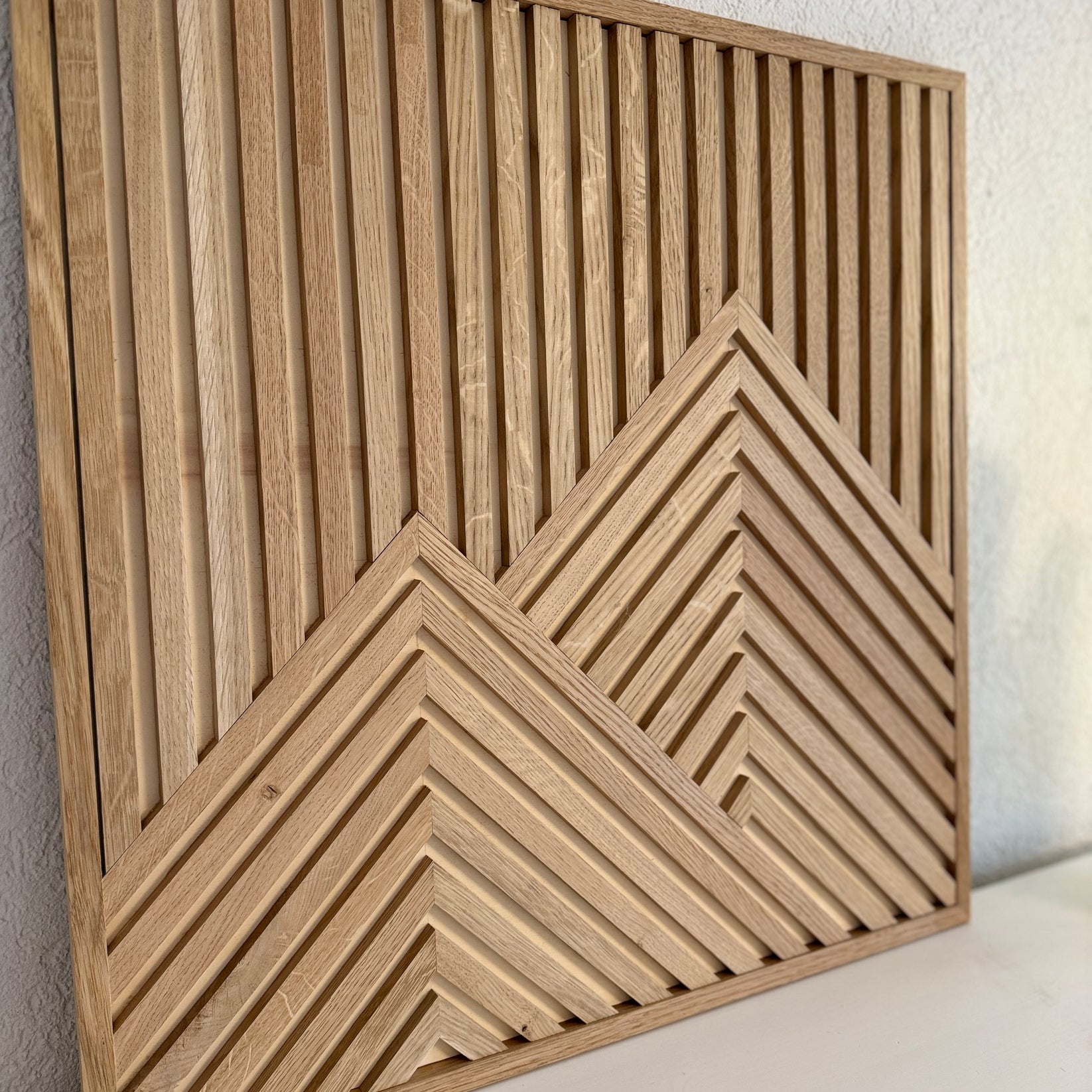 Holzmosaik "Mountain View", 60x60cm – JONALI